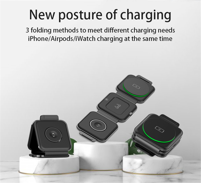 3-in-1 Magnetic Wireless Foldable Mobile Charger - Abra Mobility
