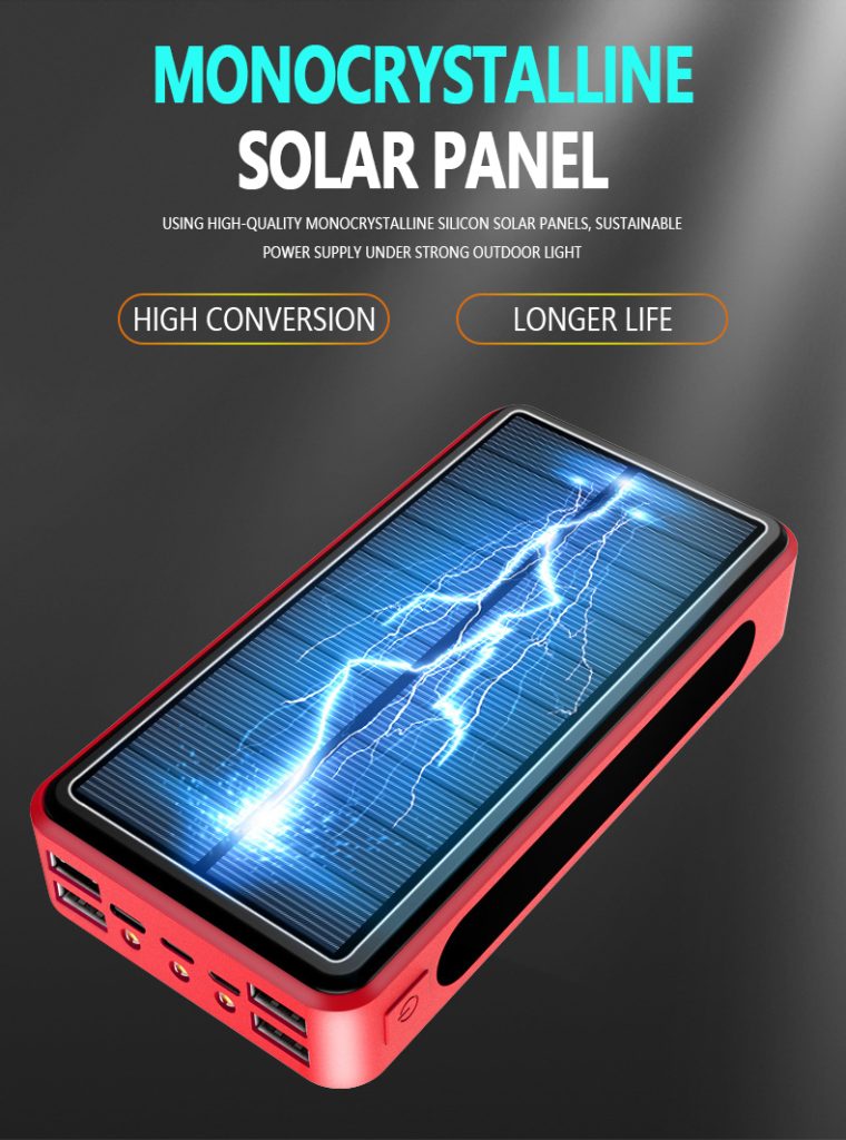 Solar 80000mAh Wireless Portable PowerBank - Abra Mobility